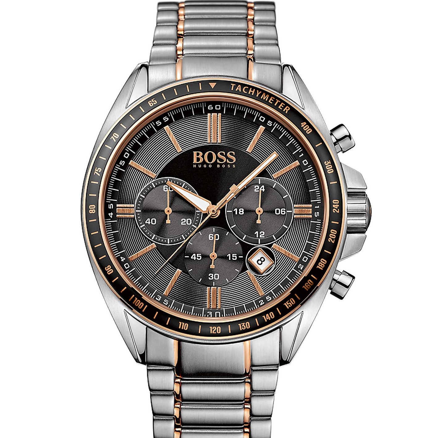 Đồng hồ Hugo Boss nam dây kim loại Chronograph Two Tone Steel Bracelet ...