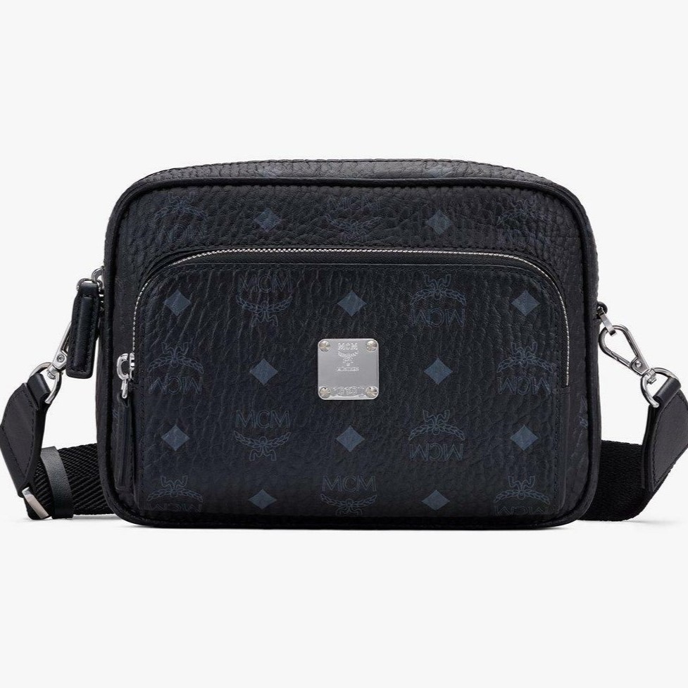 Túi đeo chéo MCM Small Aren Crossbody in Visetos Black
